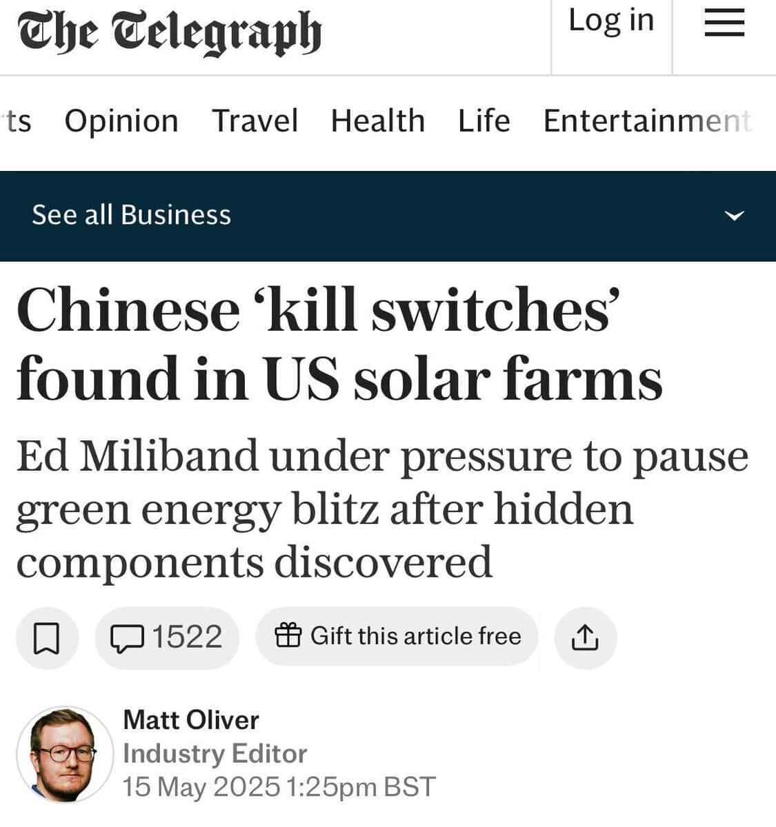 Chinese ‘kill switches’ found in US sola...